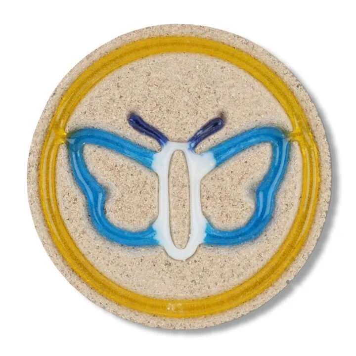 Vermikulitová forma - motýl, 10,5cm x 1,5cm, na jednu formu je potreba ...