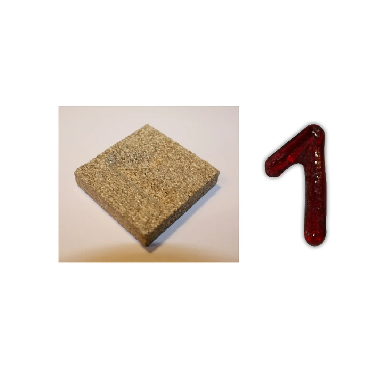 Vermikulitova forma Cislo 1, na formu je potřeba cca 10g frity, rozmery ...